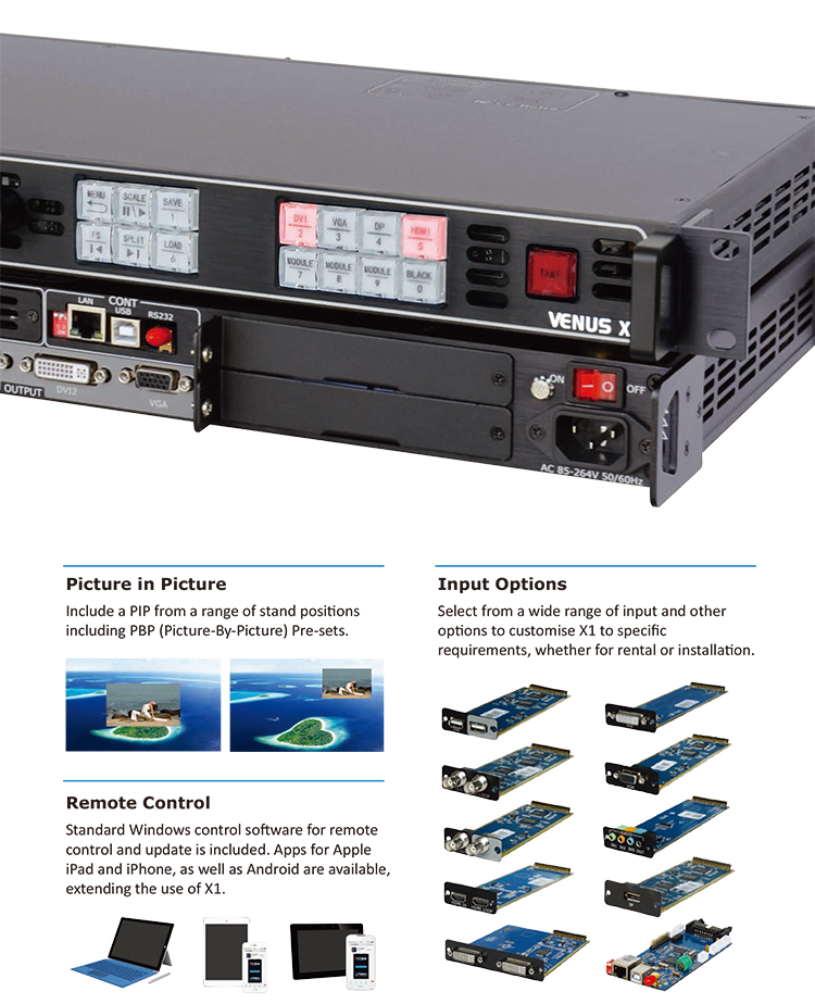 RGBlink Venus X1 scaler video processor for LED display - Buy RGBlink Venus X1, Venus X1 video ...